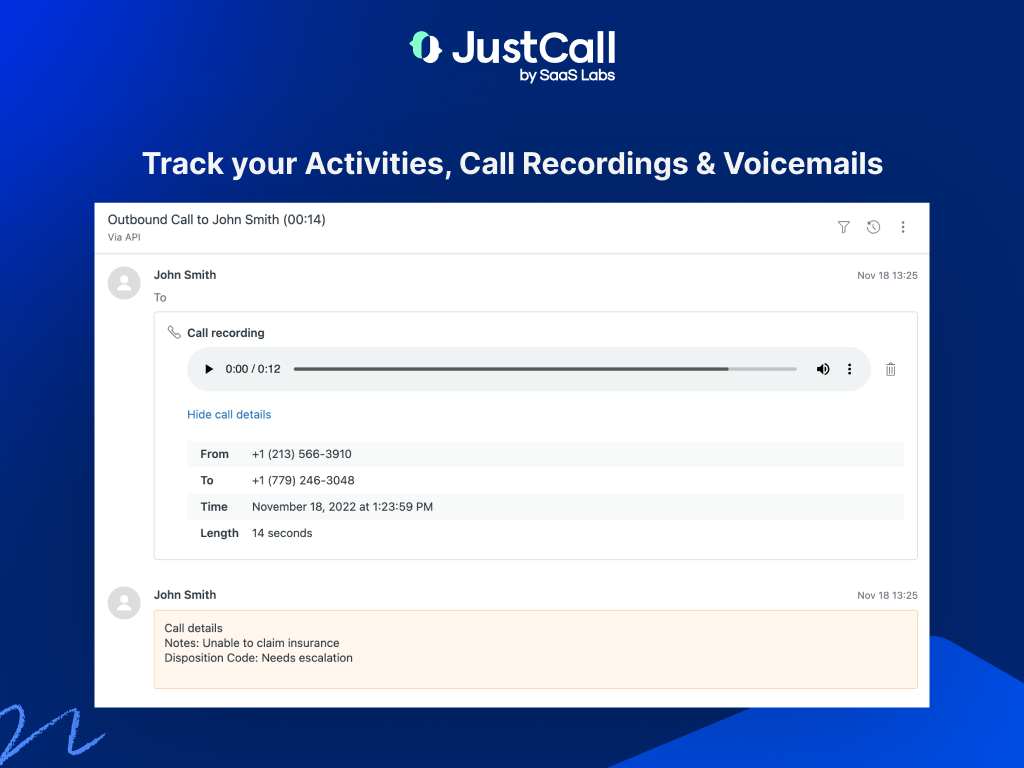 JustCall for Support App Integration with Zendesk Support